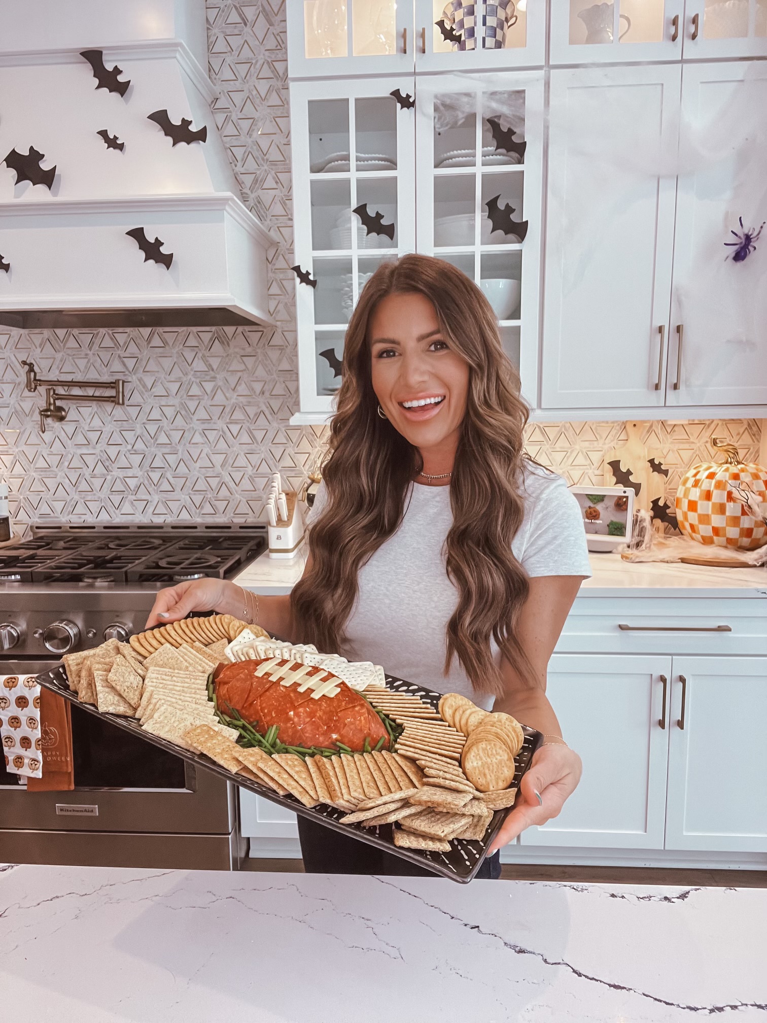Game Day Cheese Ball Recipe + Fall Outfits | Lipstick Heels and a Baby